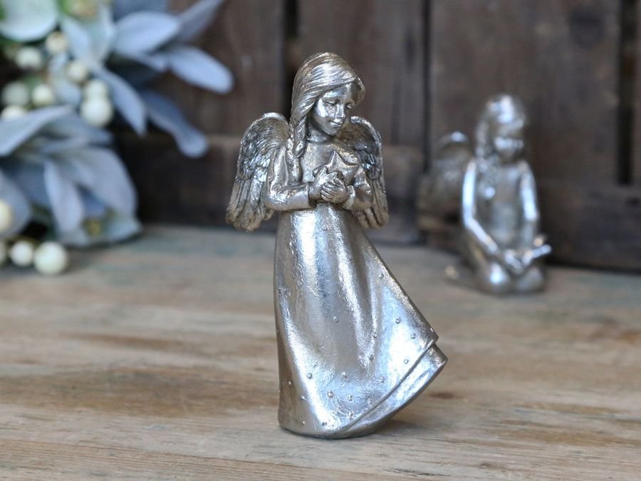 Engel med stjerne - Engle til Jul - Nørgaard Bolignyt & Vintage